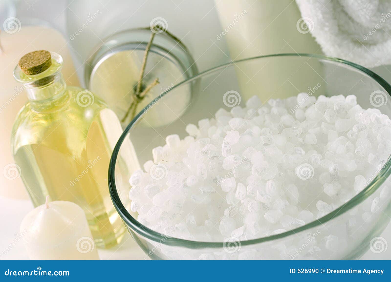 Bath Salt stock photo. Image of wellbeing, massage, grain - 626990