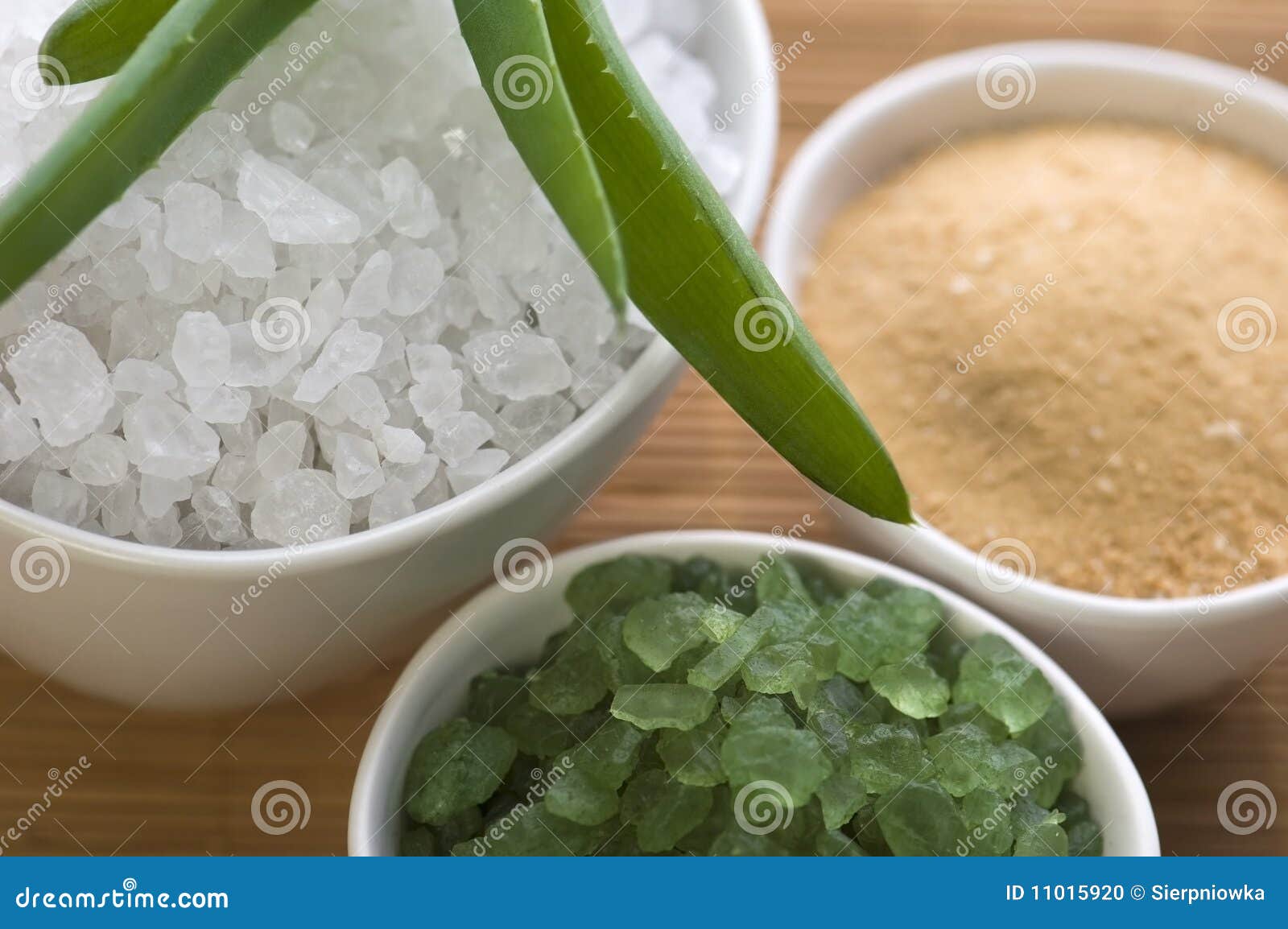 Bath salt and aloe vera stock photo. Image of ingredients - 11015920