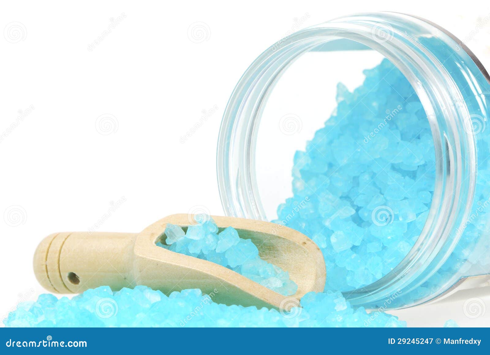 Bath Salt Glass stock image. Image of bath, macro, blue - 29245247
