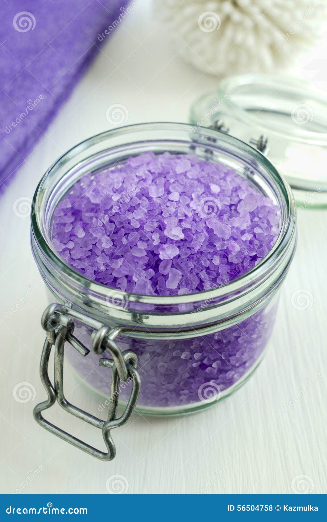 Bath salt stock photo. Image of aroma, natural, crystals - 56504758