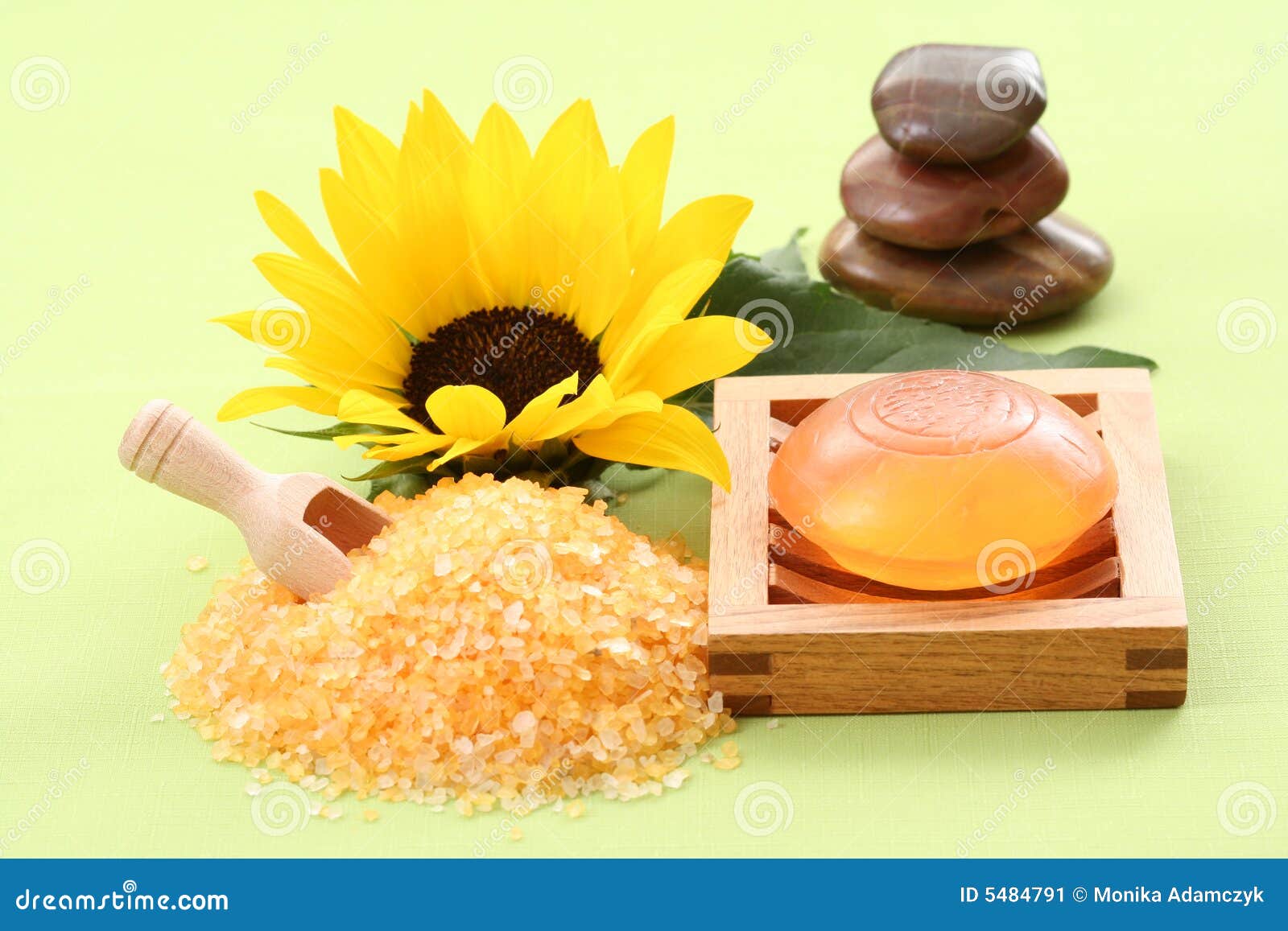 Bath Salt and Glycerine Soap Stock Image - Image of toiletries ...