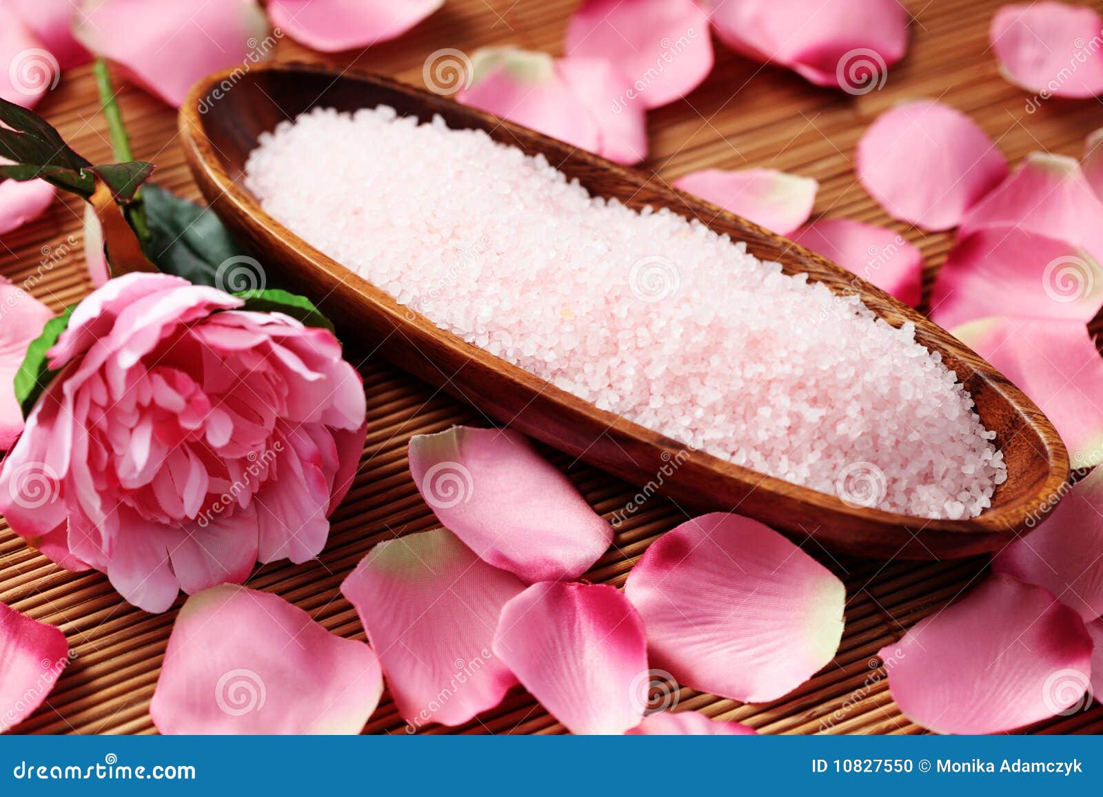Bath salt with rose stock photo. Image of relax, wellbeing - 10827550