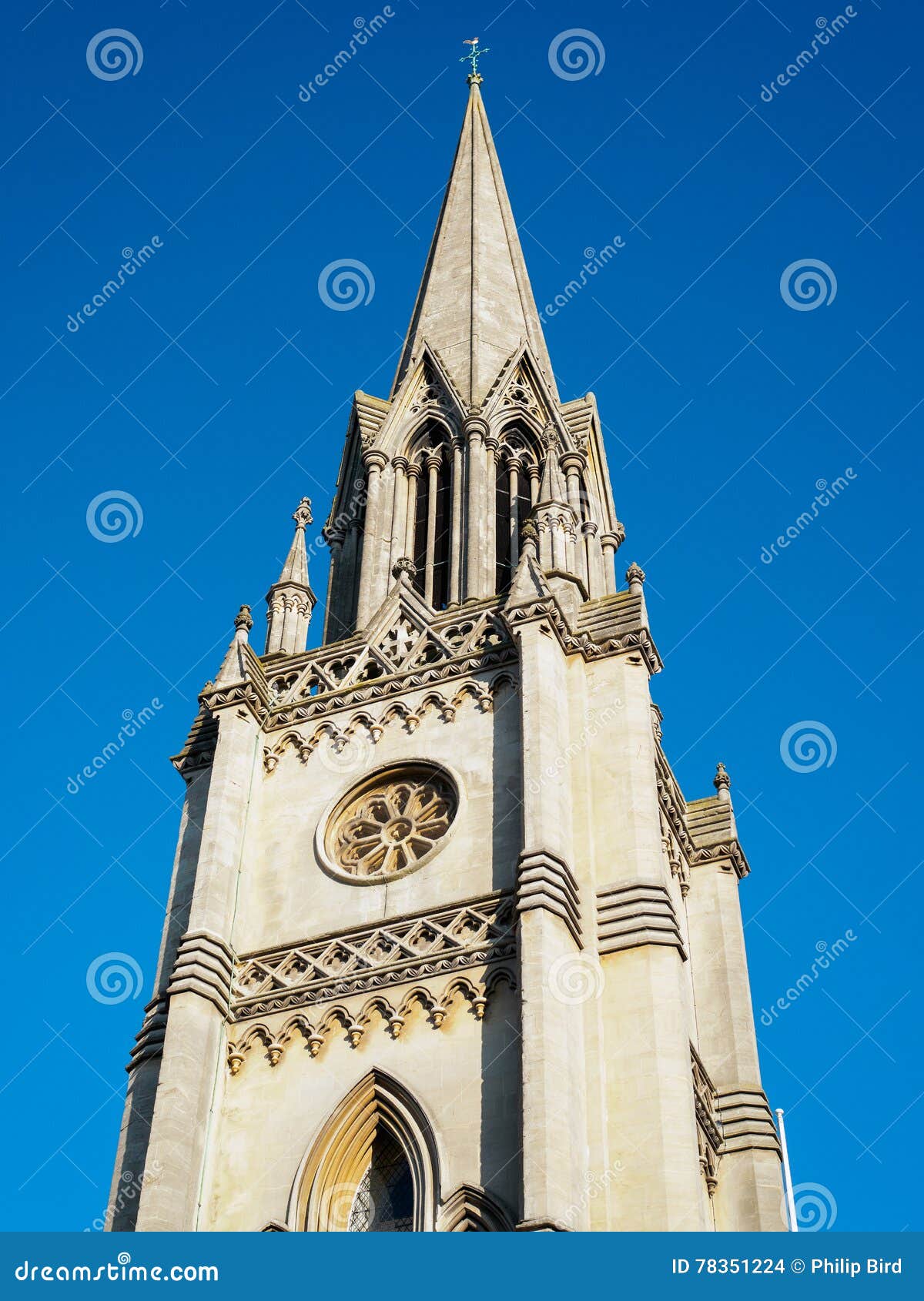 BATH, SOMERSET/UK - OCTOBER 02 : Steeple of St Michael S Church ... BATH, SOMERSET/UK - OCTOBER 02 : Steeple of St Michael S Church ...