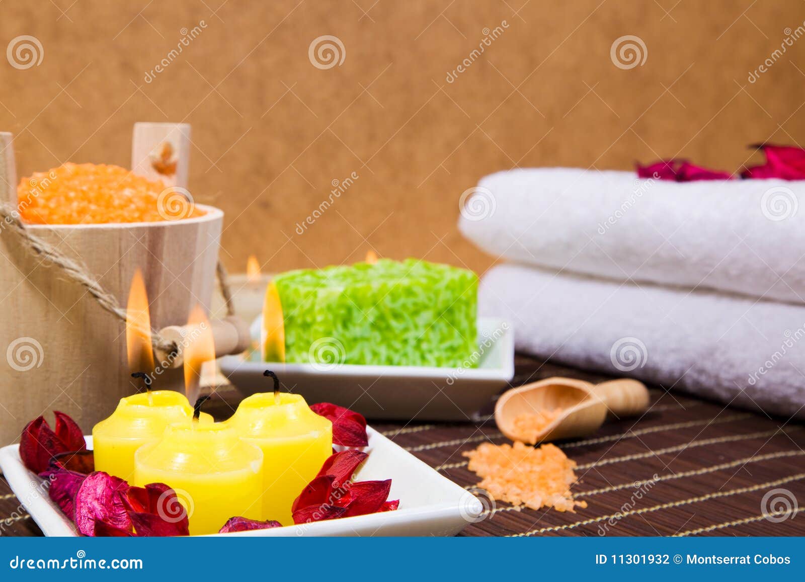 Bath and spa items stock photo. Image of peaceful, harmony - 11301932