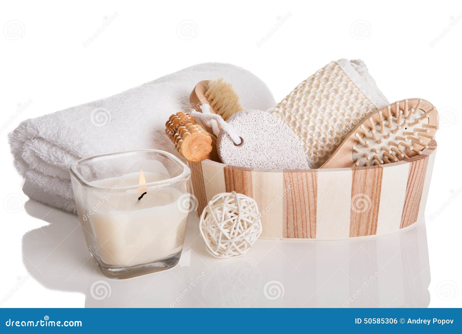 Bath spa massage kit stock photo. Image of clean, hairbrush - 50585306