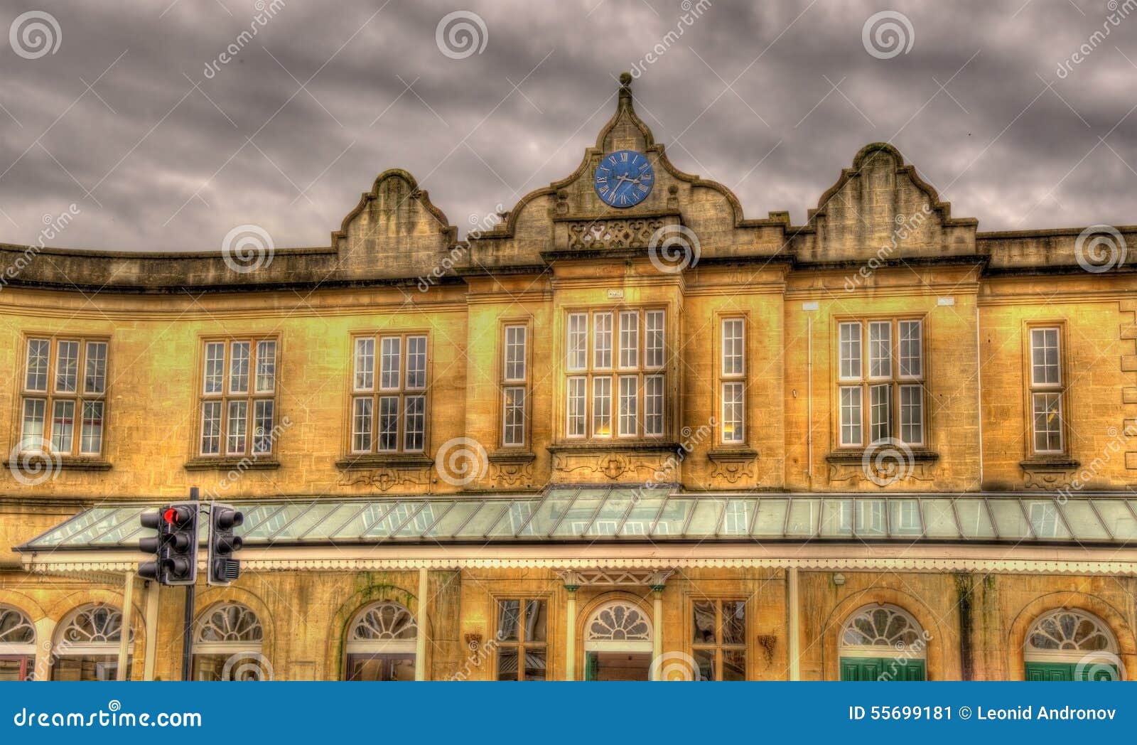 Bath Spa Railway Station, South West England Stock Image - Image of ...