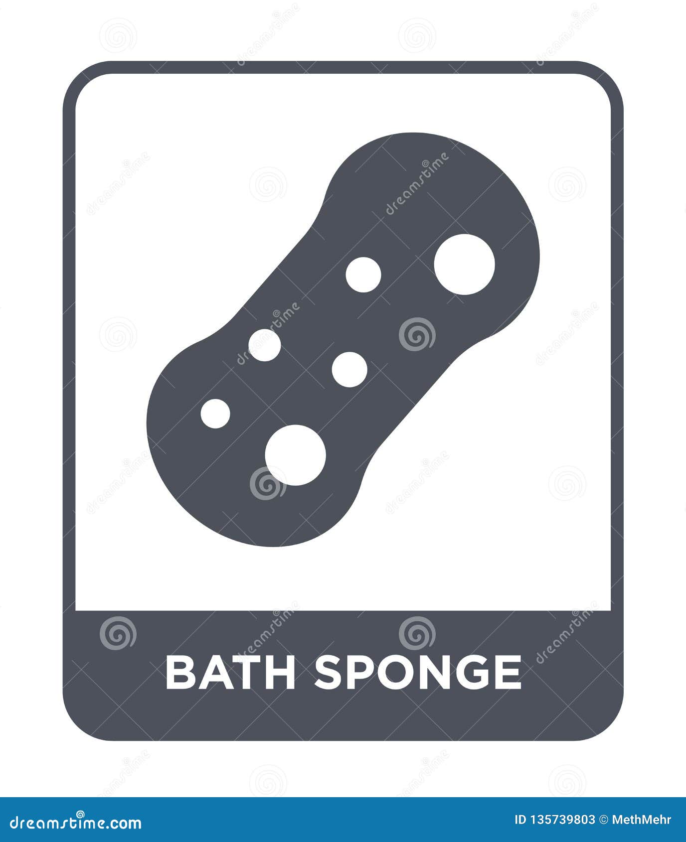 Bath Sponge Icon in Trendy Design Style. Bath Sponge Icon Isolated on ...