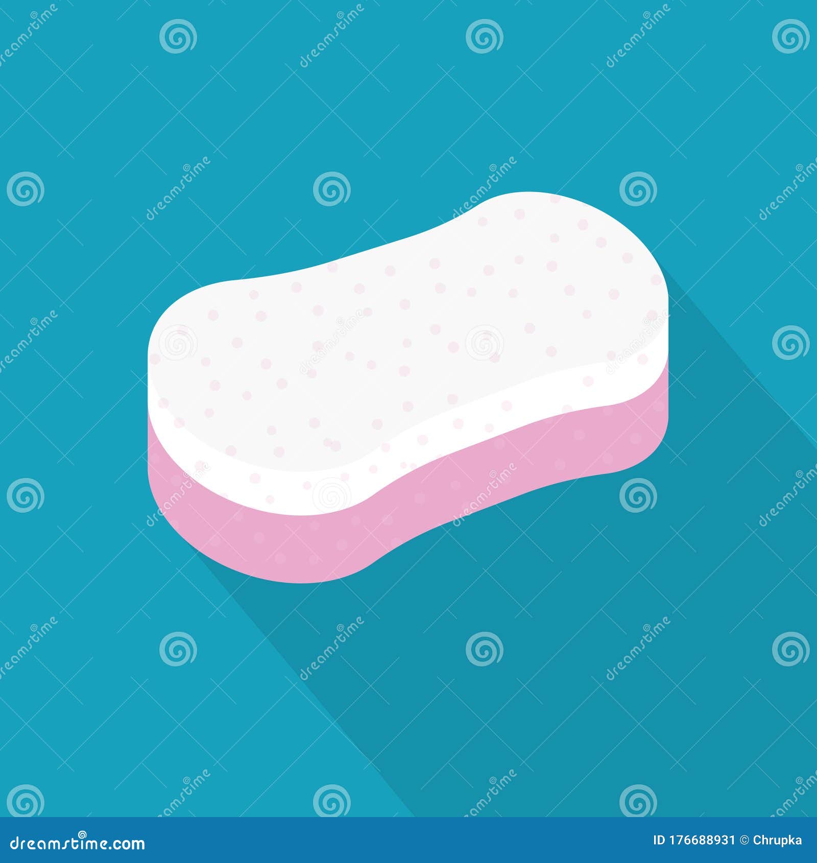 Bath sponge icon stock vector. Illustration of sanitary - 176688931