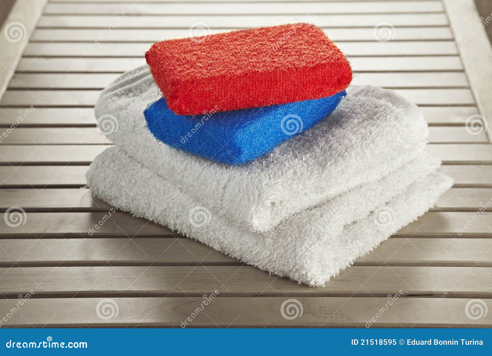 Bath sponge red and blue stock image. Image of beauty - 21518595