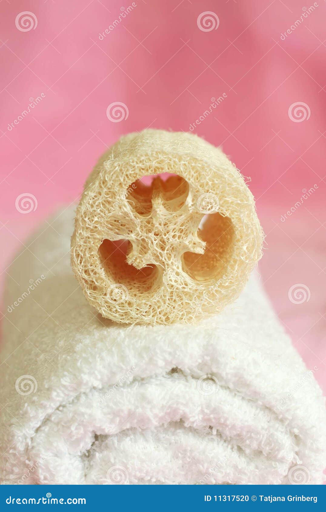 Bath Sponge and Towel - Beauty Treatment Stock Photo - Image of ...