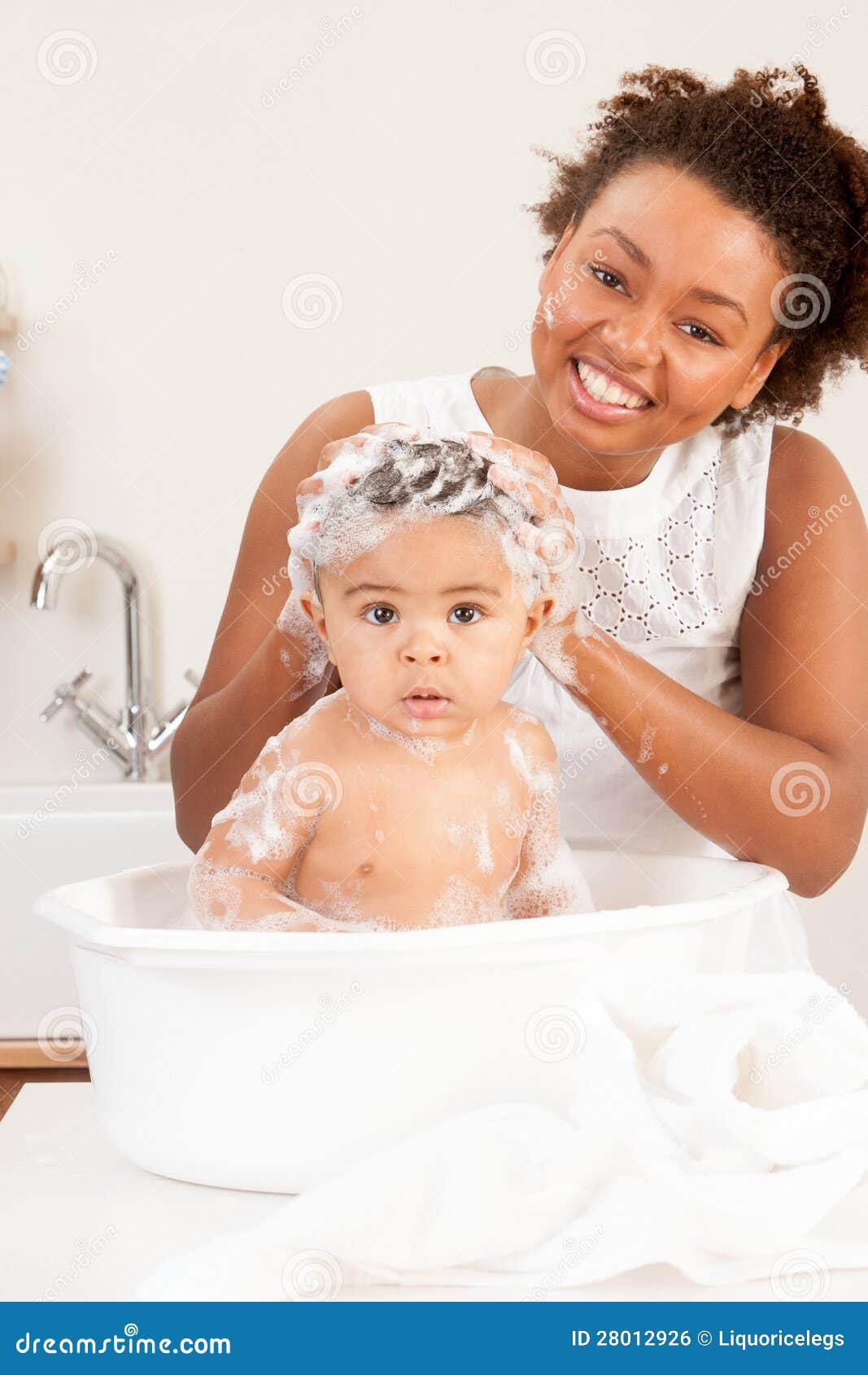 Bath Time Fun stock photo. Image of foam, baby, race - 28012926