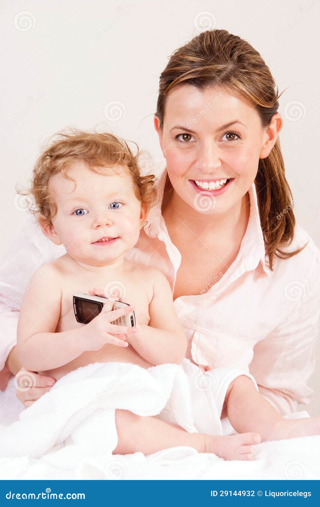 Bath Time Fun stock photo. Image of cute, phone, smiling - 29144932