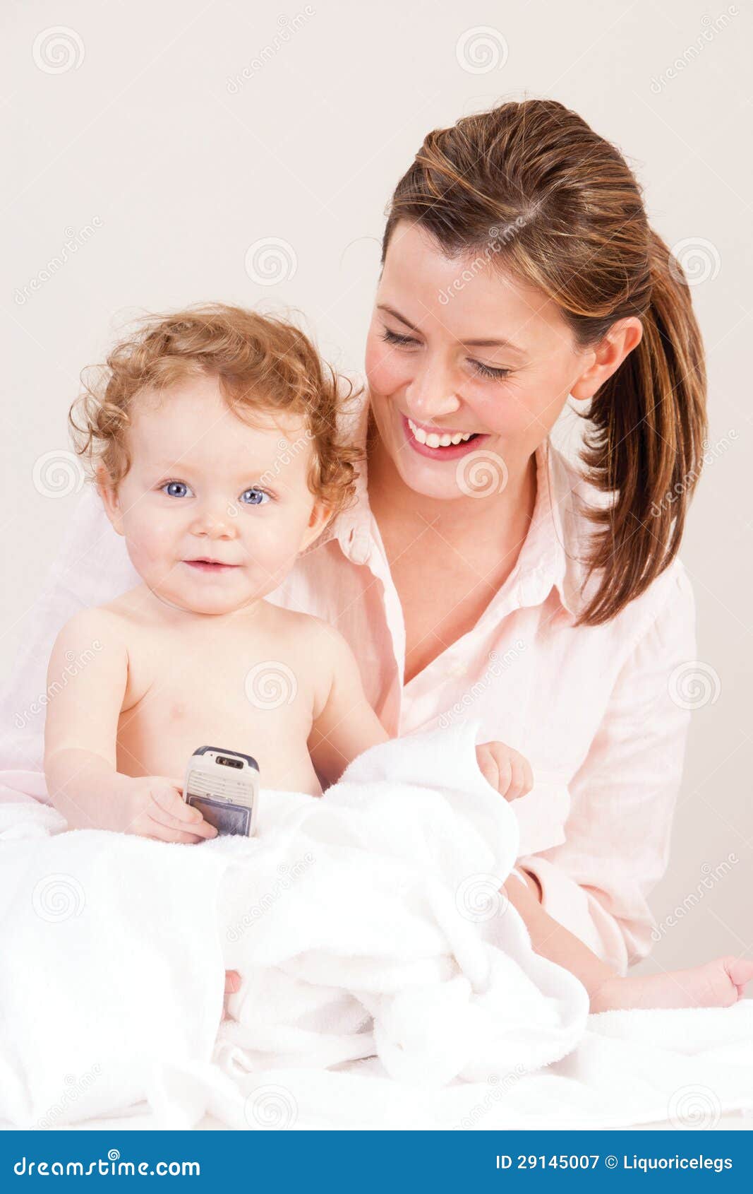Bath Time Fun stock image. Image of phone, adorable, mobile - 29145007