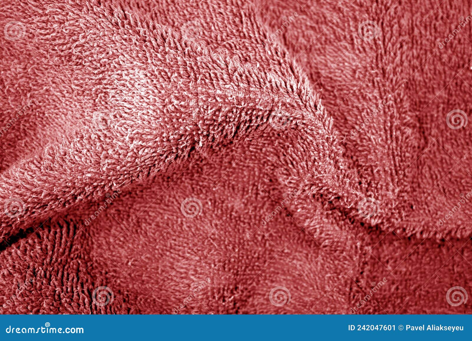 Bath Towel Texture in Red Color Stock Image - Image of surface ...