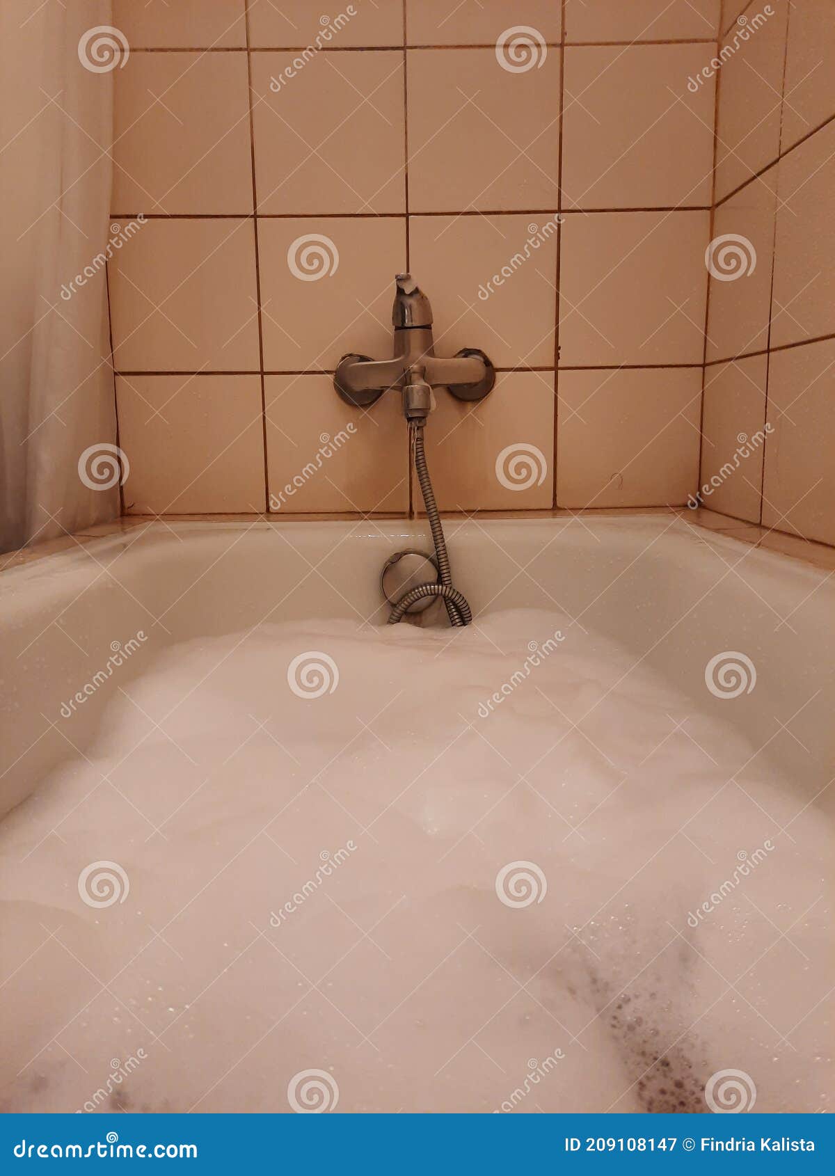 Bath Tub Bath Room Shower with Bubbles Stock Image - Image of bath ...