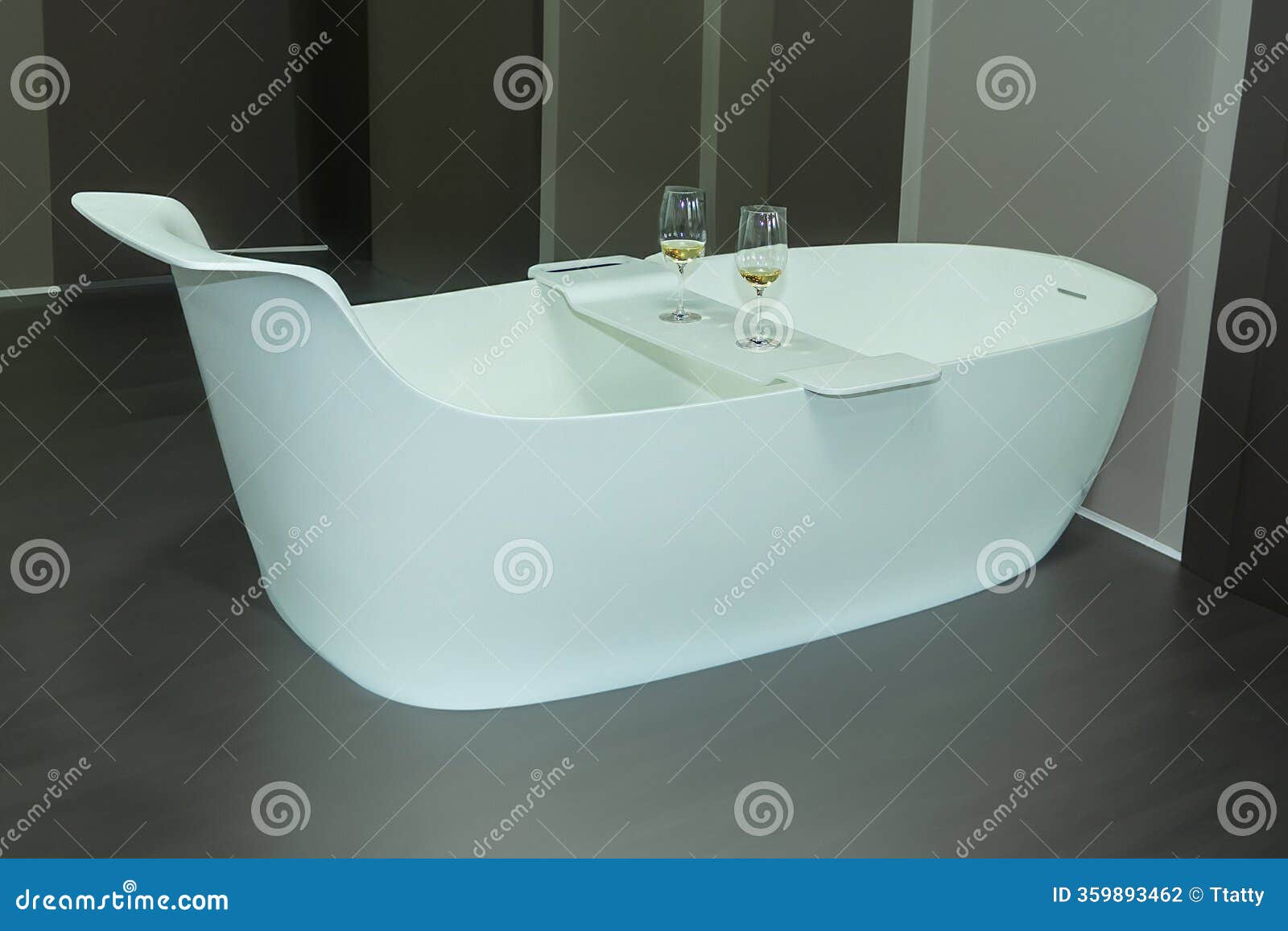 Bath tub with tray stock photo. Image of floor, white - 359893462