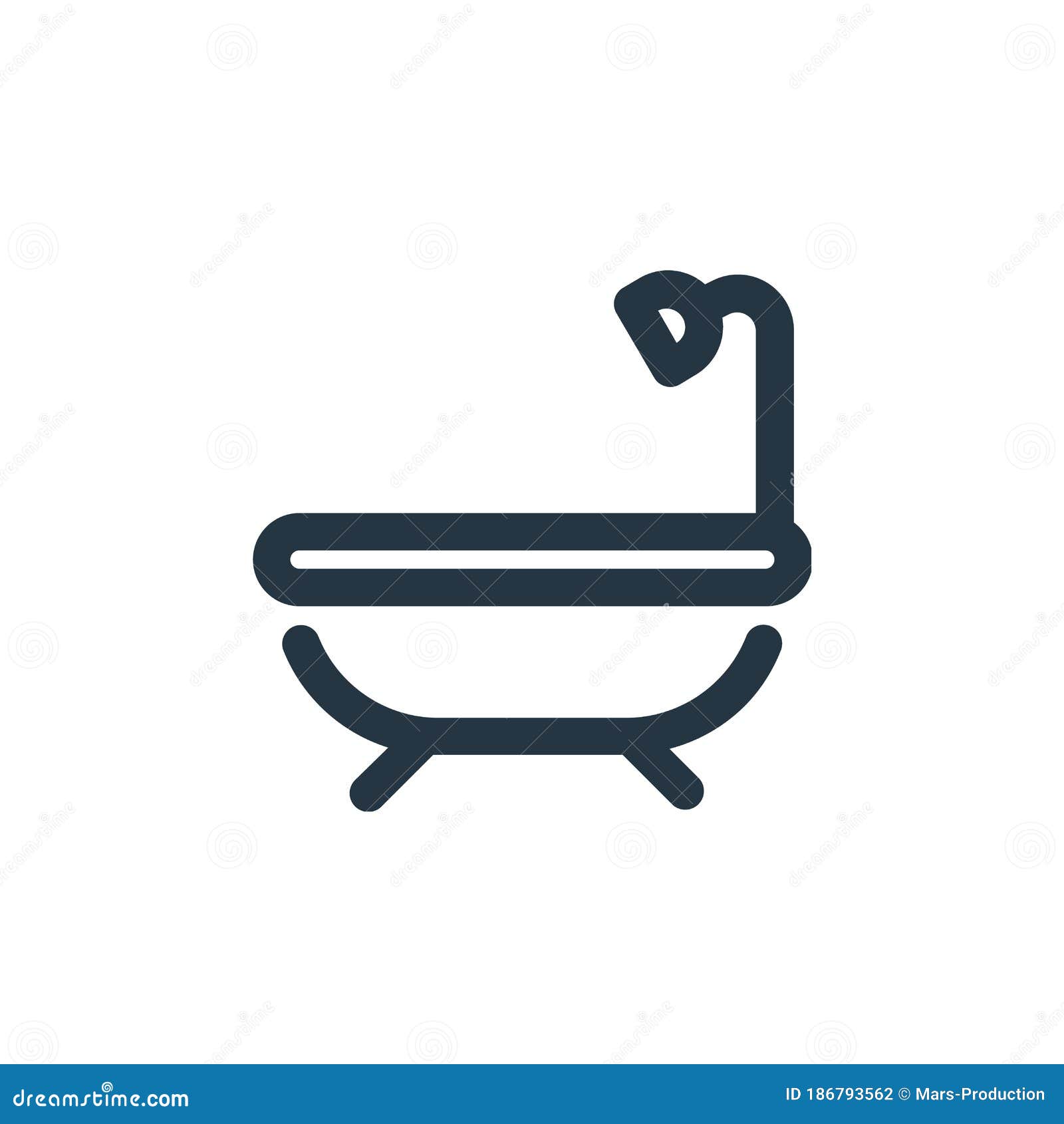 Bath Vector Icon. Bath Editable Stroke. Bath Linear Symbol for Use on ...