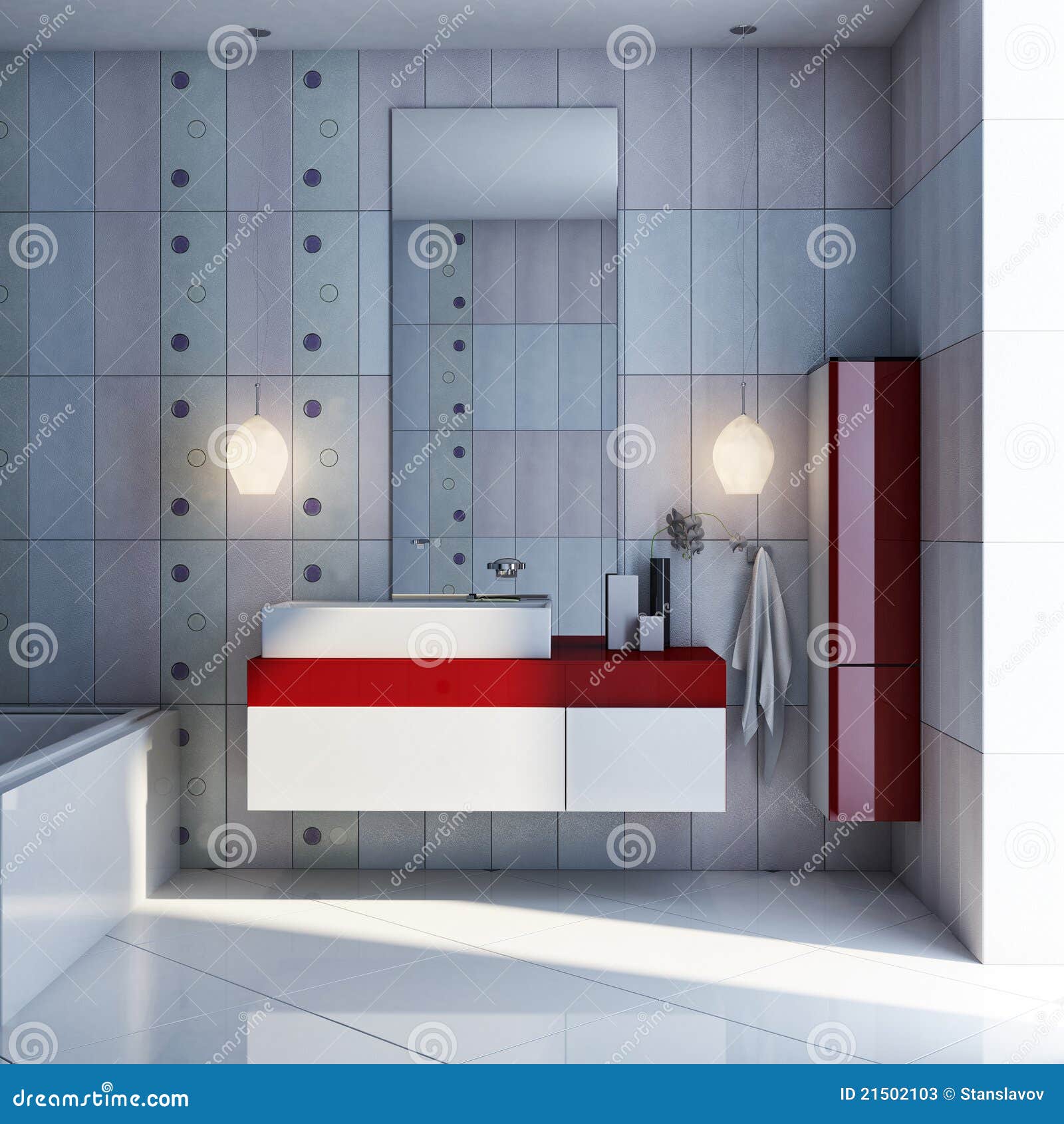 Bath wc interior design stock illustration. Illustration of toilet ...