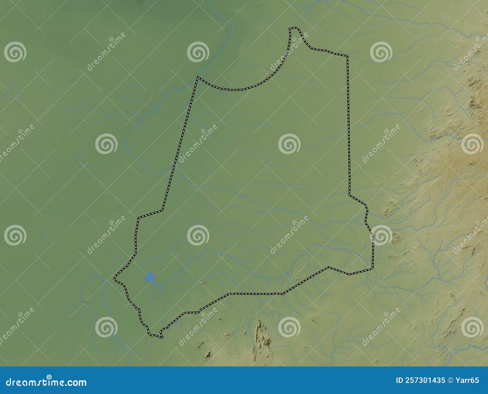 Batha, Chad. Physical. No Legend Stock Illustration - Illustration of ...