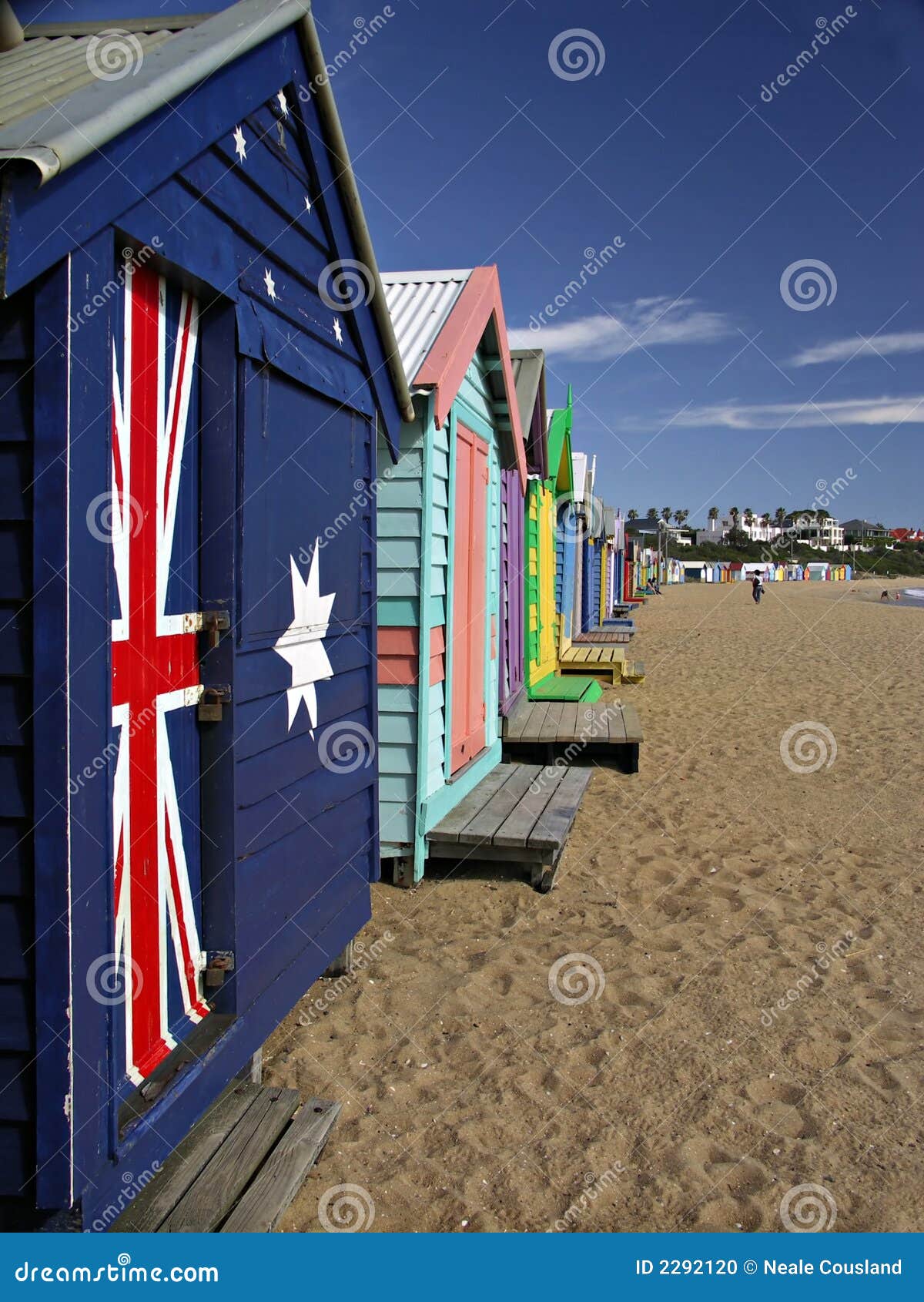 Bathing Boxes stock photo. Image of bright, swim, summer - 2292120
