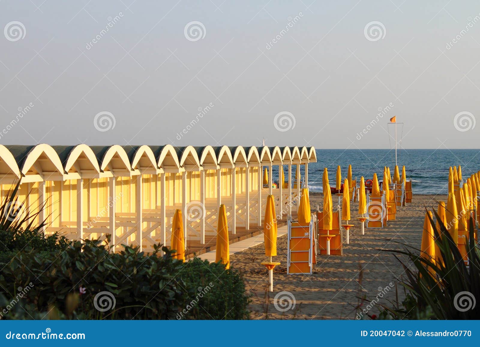 Bathing boxes on a beach stock photo. Image of palafitte - 20047042