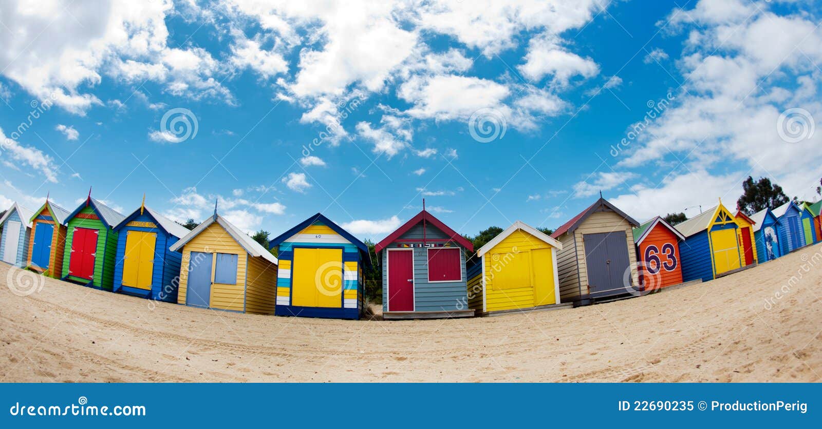 Bathing Boxes on Brighton Beach - Melbourne - Oz Stock Image - Image of ...