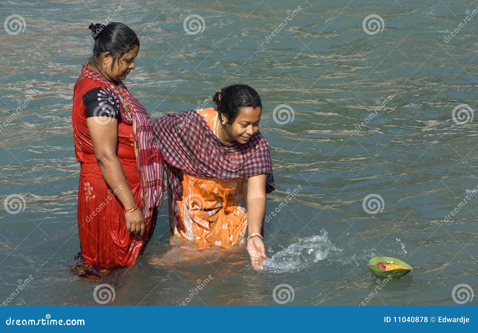 Bathing in Haridwar editorial stock photo. Image of hardwar - 11040878