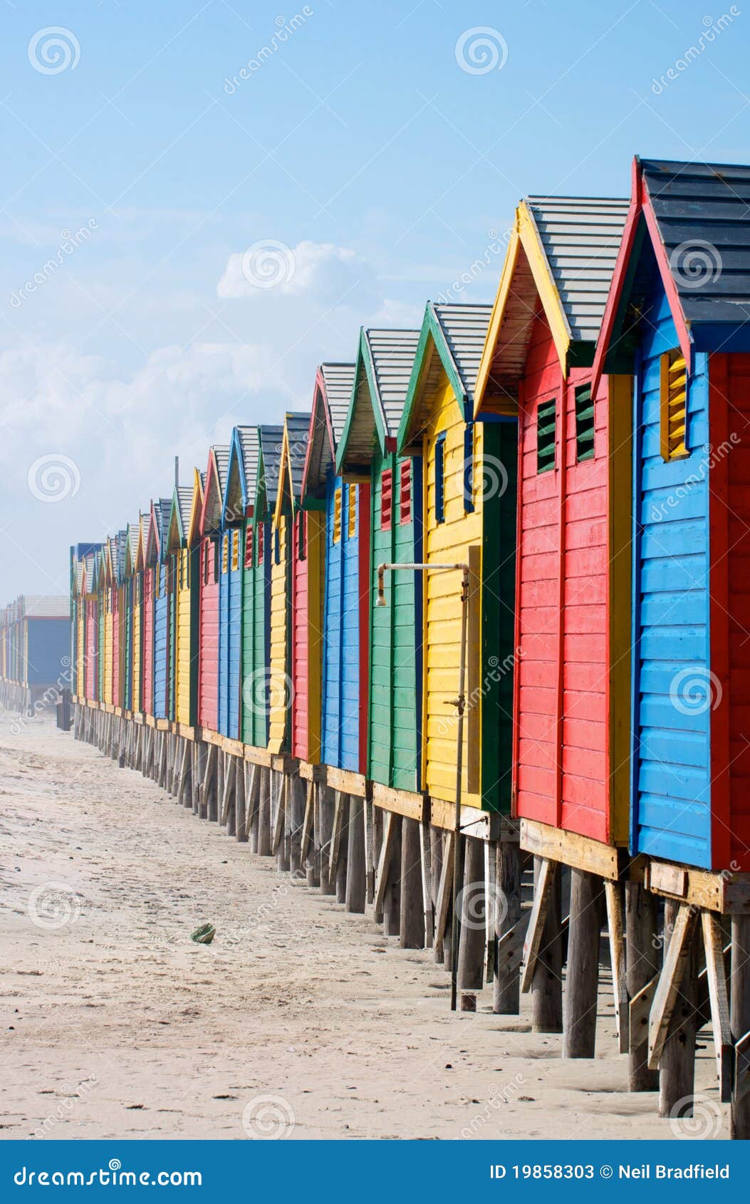 Bathing Hut Colors stock image. Image of vacations, bright - 19858303