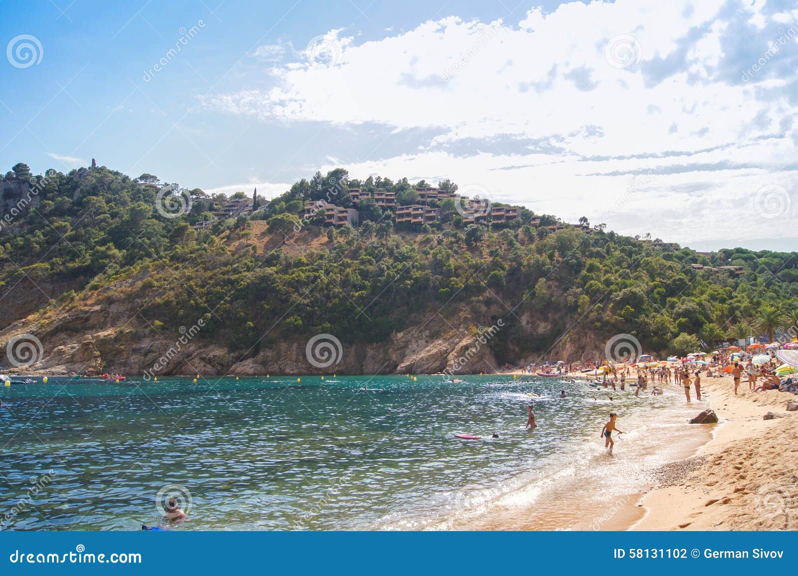 Bathing people editorial photography. Image of ocean - 58131102