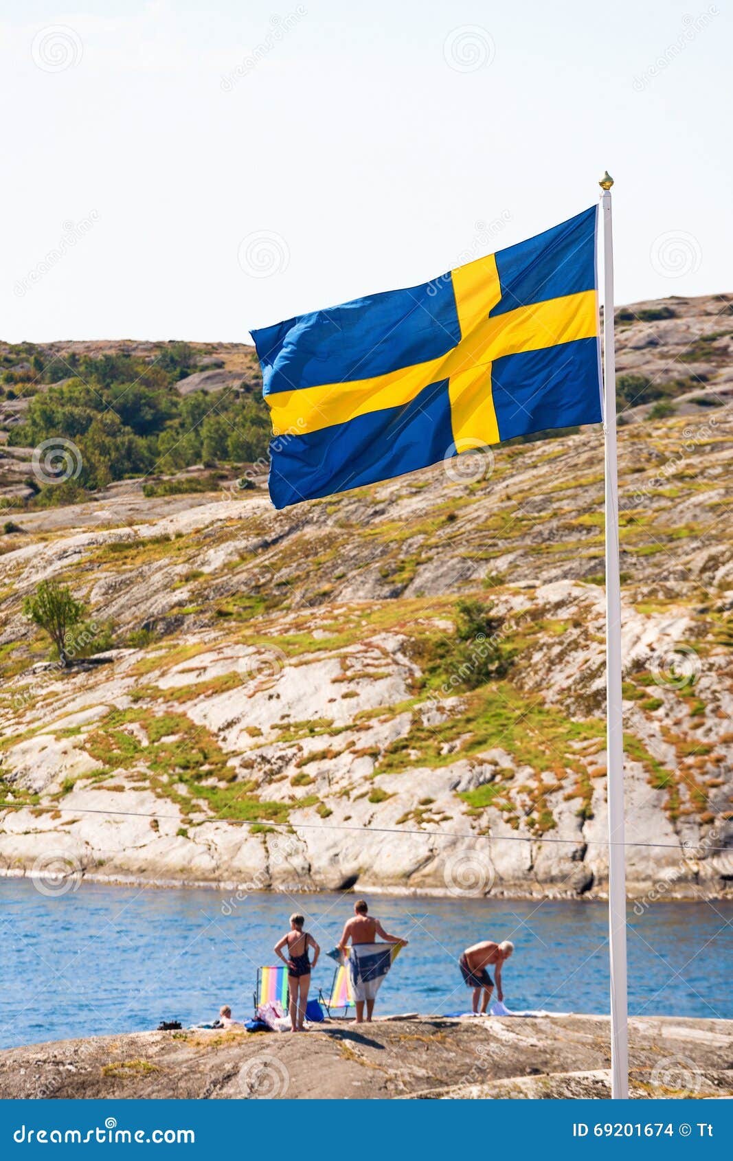 Bathing place at the coast stock photo. Image of mollosund - 69201674