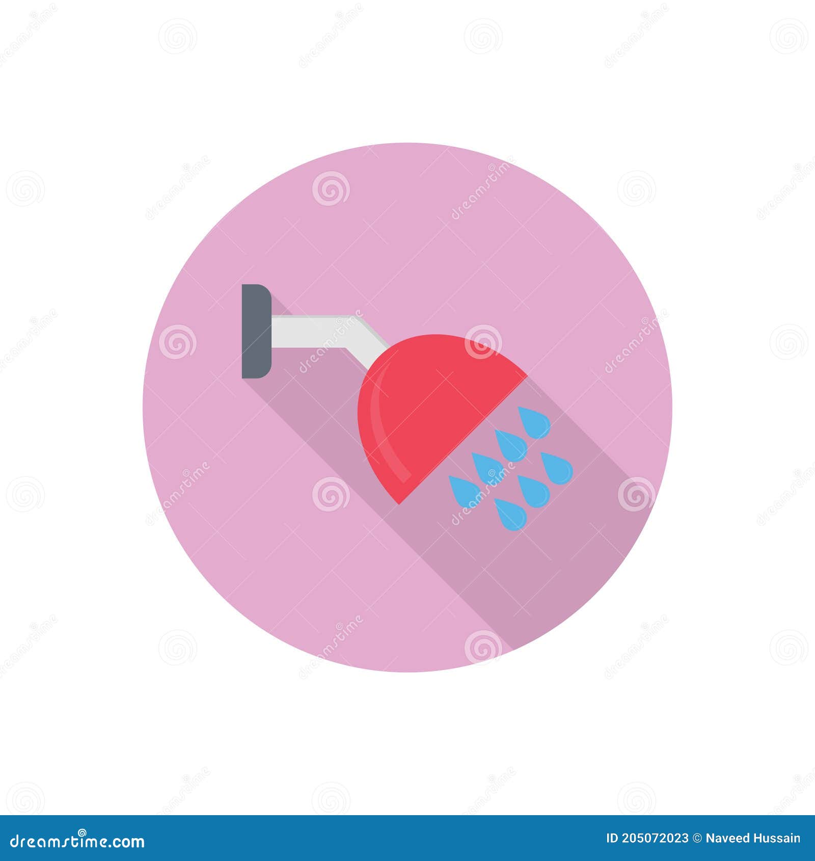 Bathing Vector Flat Colour Icon Stock Vector - Illustration of ...