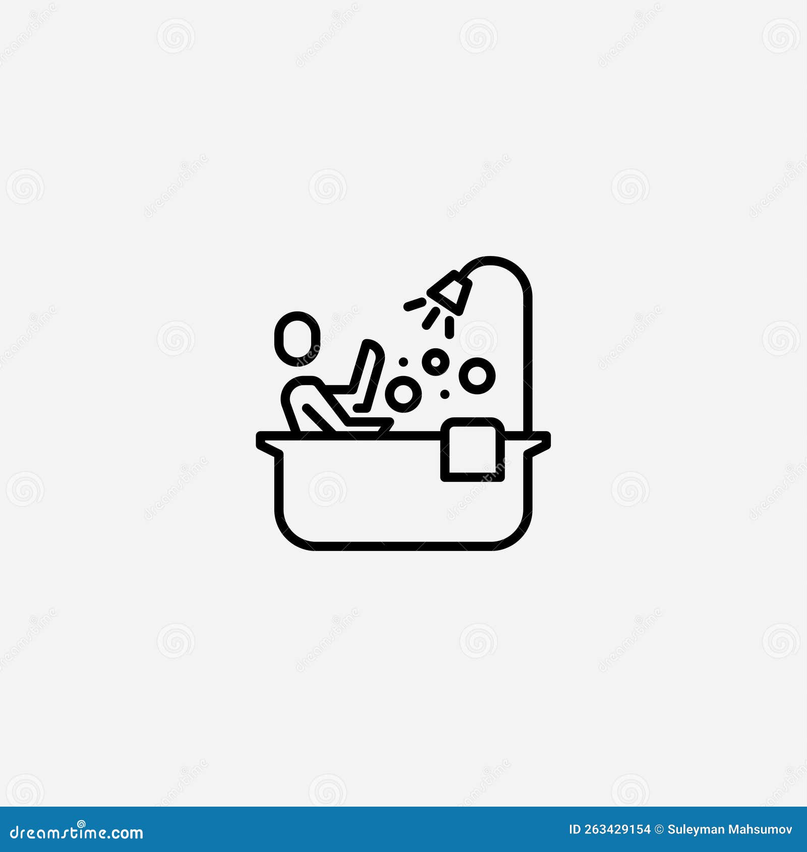 Bathing Vector Icon Sign Symbol Stock Vector - Illustration of bottle ...