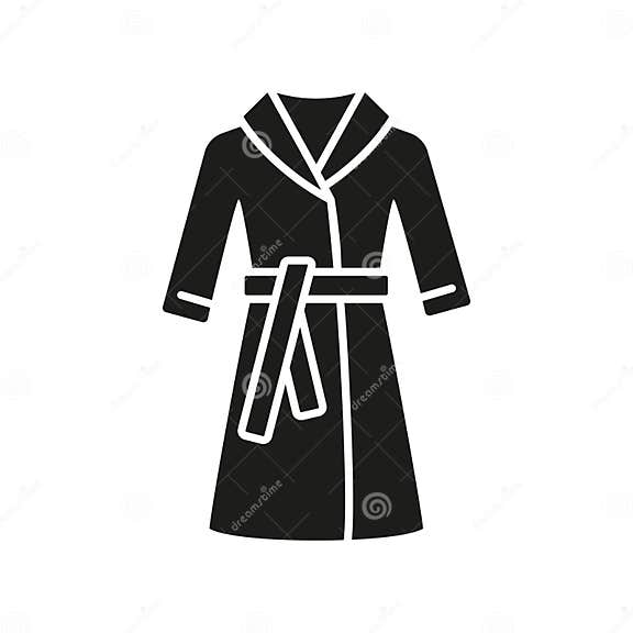 Bathrobe Bathroom Icon Vector Basic Design Simple and Modern Stock Illustration - Illustration ...