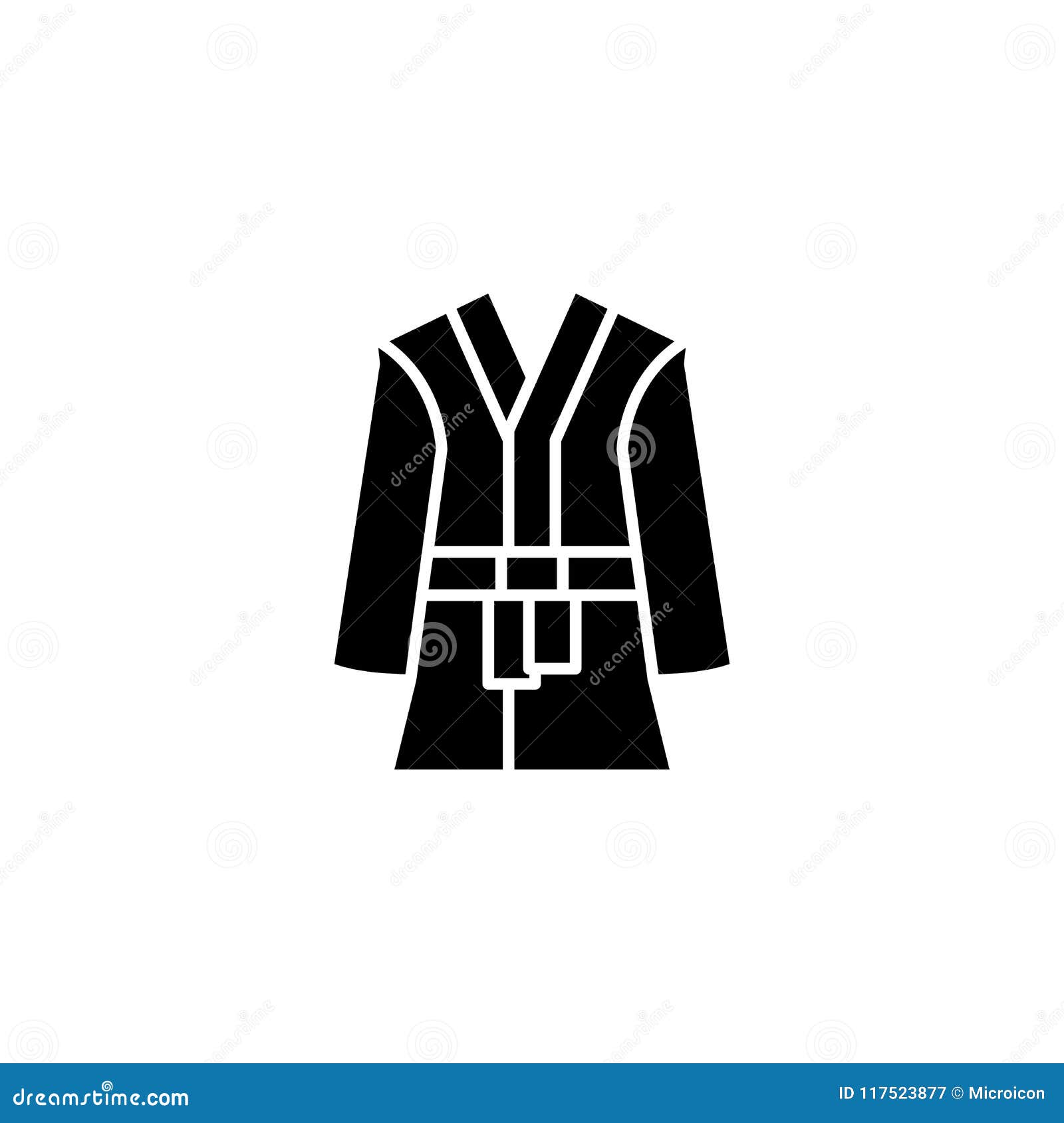 Bathrobe Black Icon Concept. Bathrobe Flat Vector Symbol, Sign ...