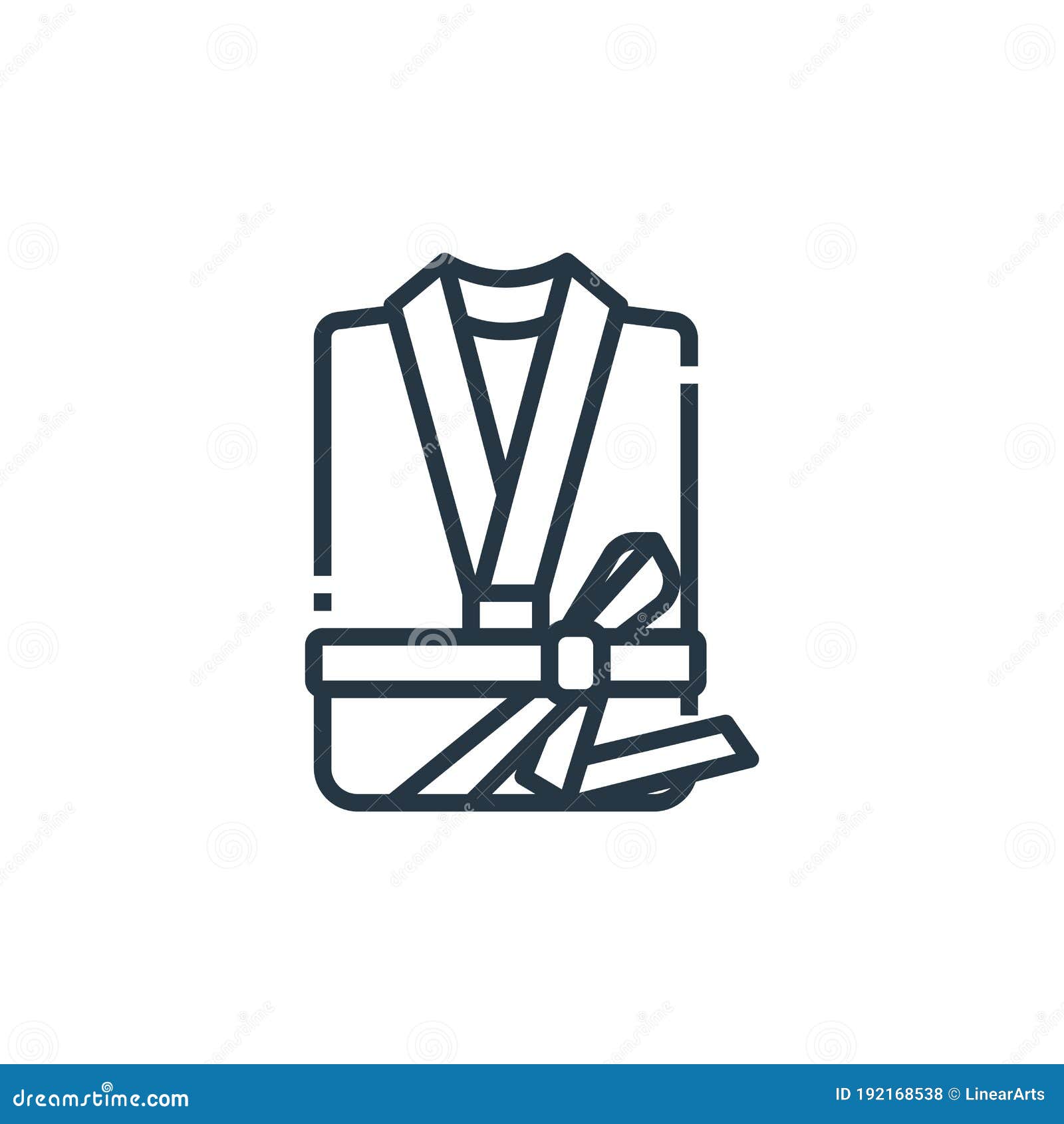 Bathrobe Icon Vector from Hotel Essentials Concept. Thin Line ...
