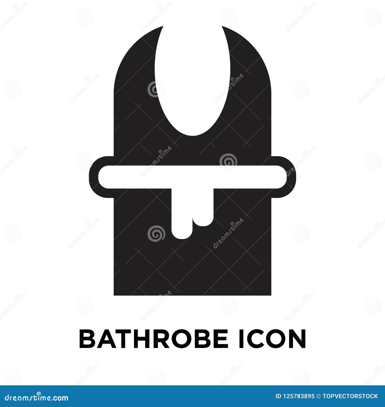 Bathrobe Icon Vector Isolated on White Background, Logo Concept Stock ...