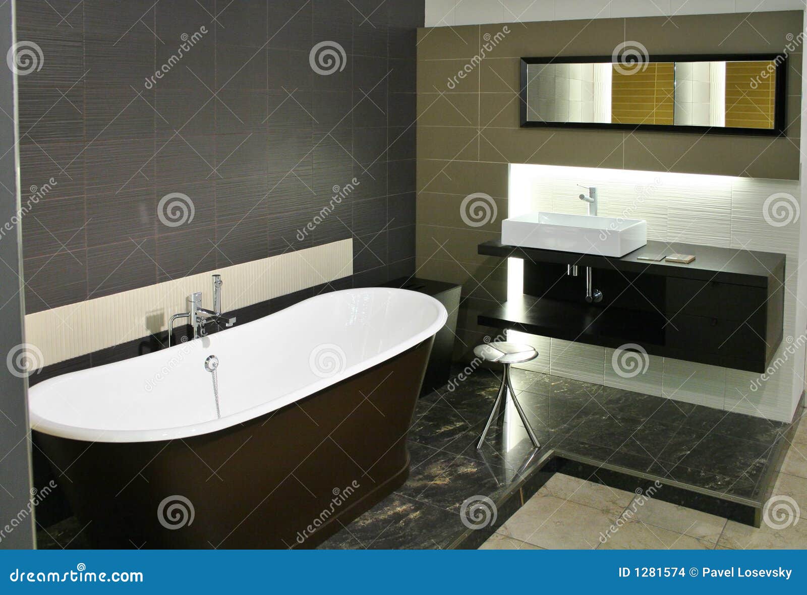 Bathroom stock photo. Image of interiors, bathrooms, bathe - 1281574