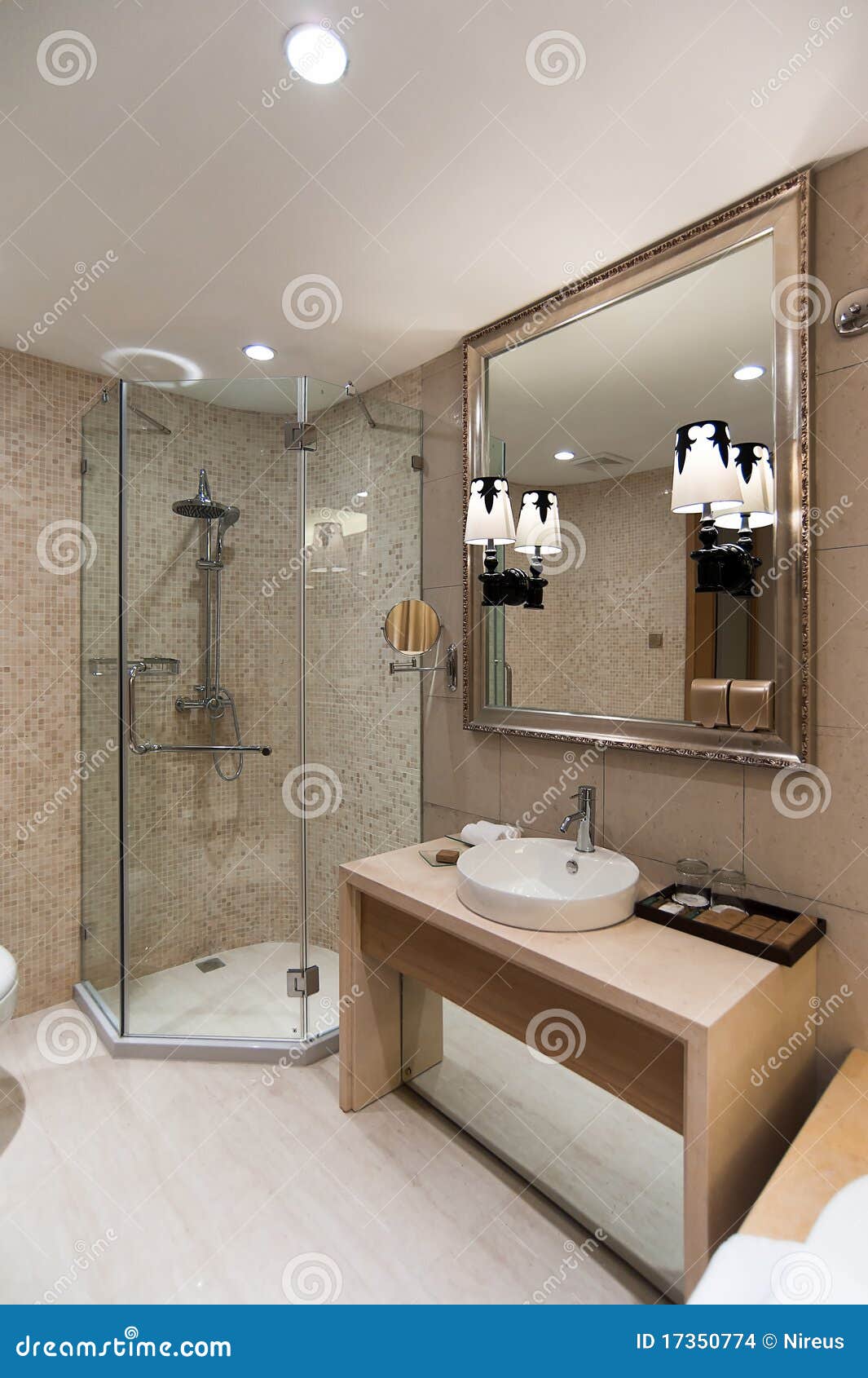 Bathroom stock photo. Image of interior, faucets, architecture - 17350774