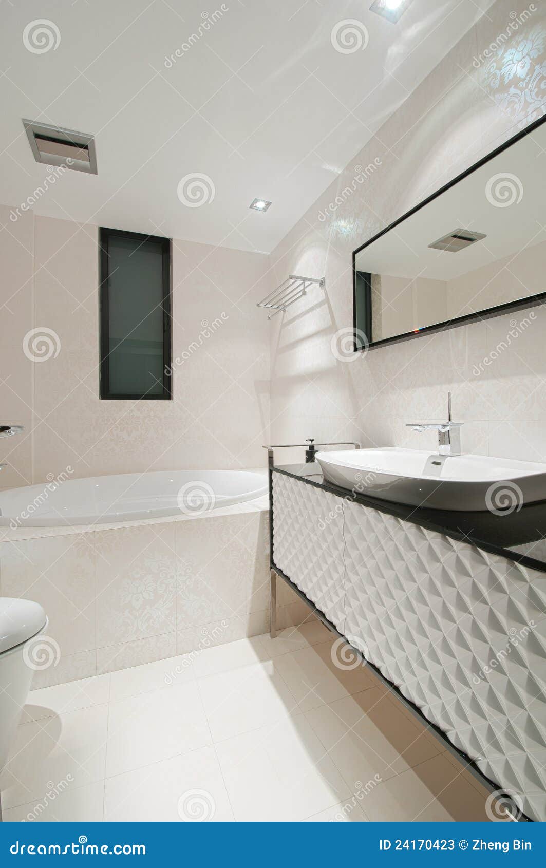 Bathroom stock image. Image of decor, design, lamps, rooms - 24170423