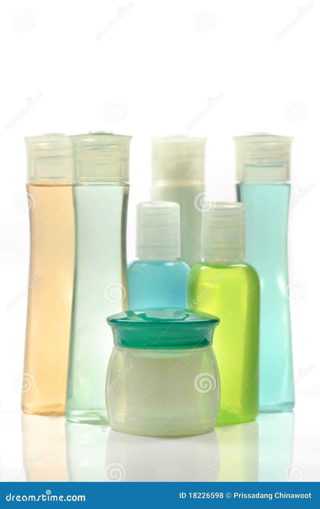 Bathroom cosmetics set stock photo. Image of cream, product - 18226598