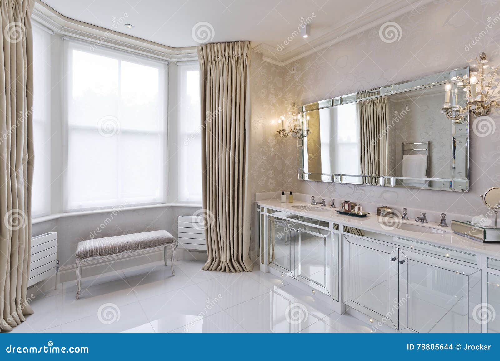Bathroom stock photo. Image of interior, designer, design - 78805644