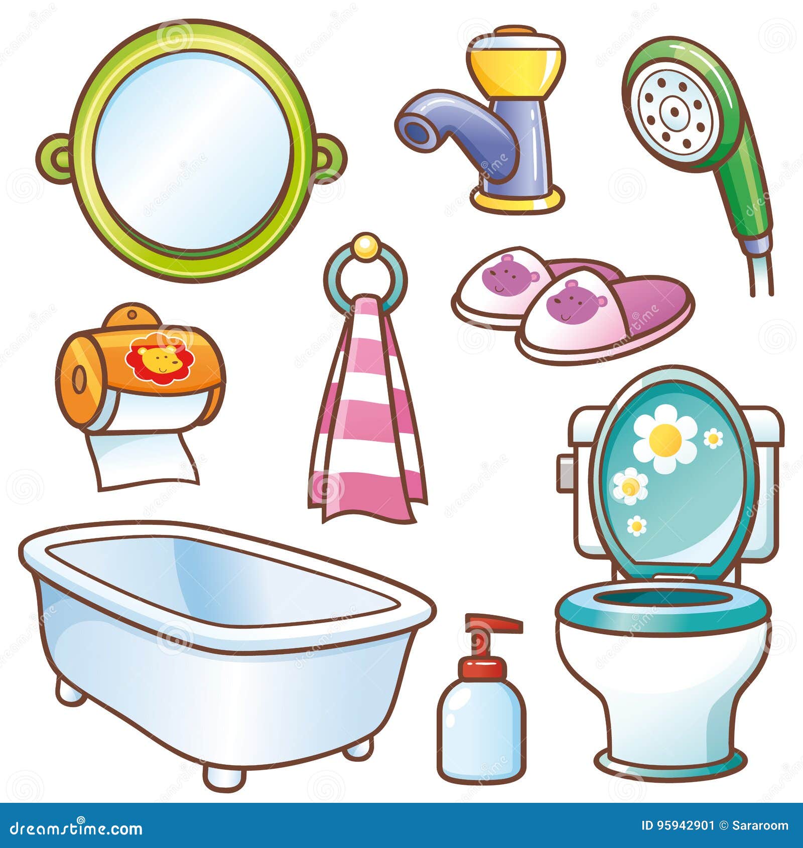 Bathroom Cartoon Vector | CartoonDealer.com #102352429
