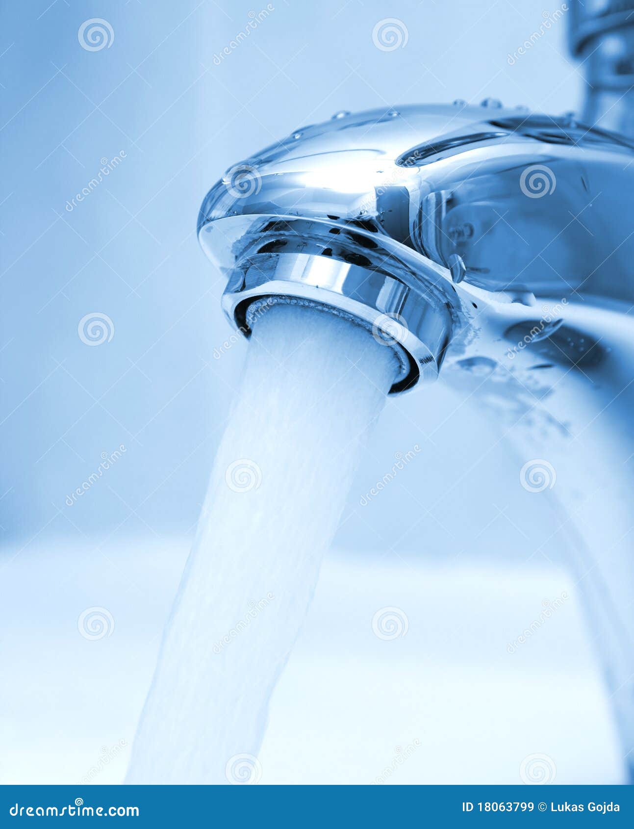 Bathroom faucet stock image. Image of blue, contemporary - 18063799