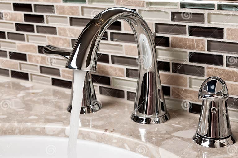 Bathroom Faucet stock photo. Image of architecture, closeup - 25113564