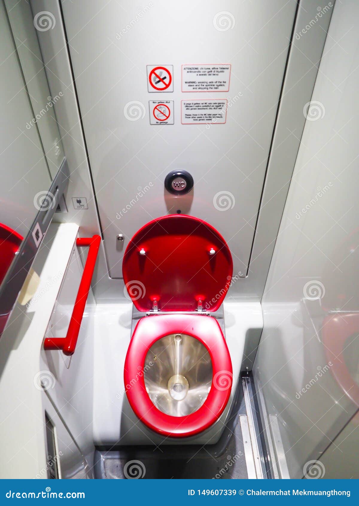 Bathroom on the High-speed Train is Cramped Stock Image - Image of ...