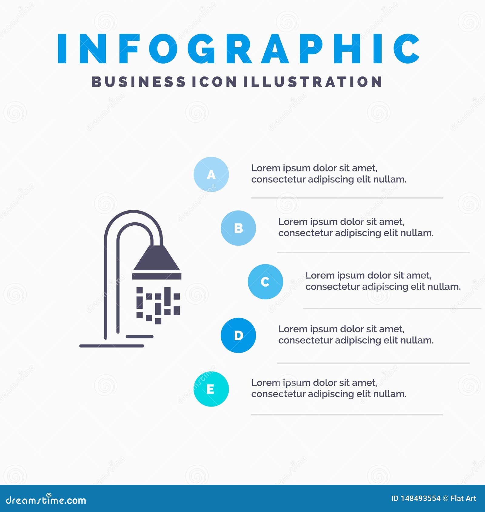 Bathroom, Hotel, Service, Shower Infographics Presentation Template. 5 ...