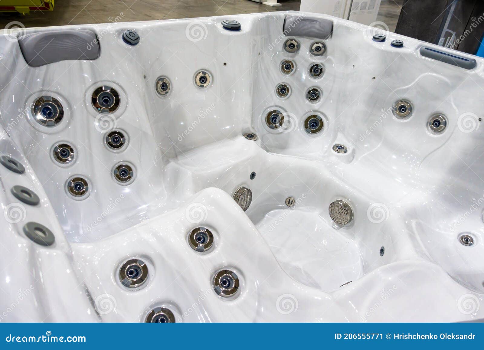 Bathroom with Hydromassage and Jacuzzi Stock Image - Image of home ...