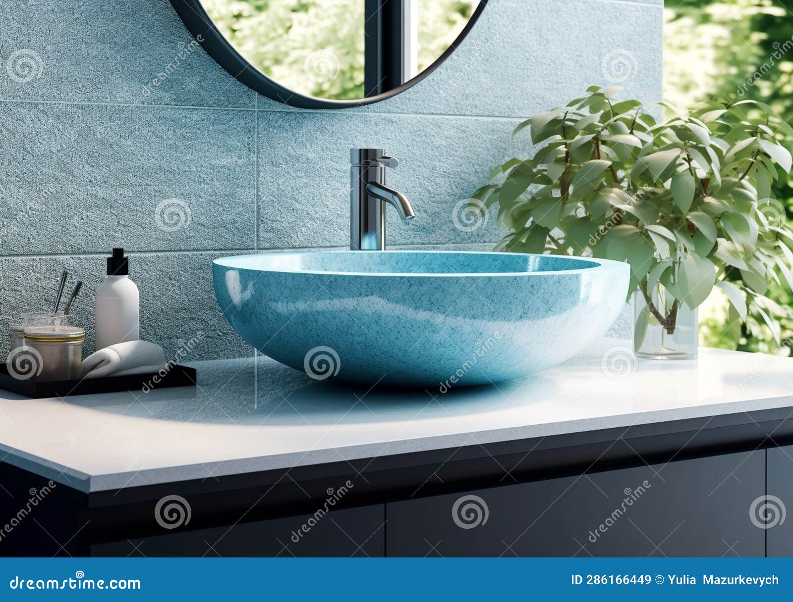 Big Blue Tap Or Faucet With Removed Valve On Old Rusty Water Pipe On ...