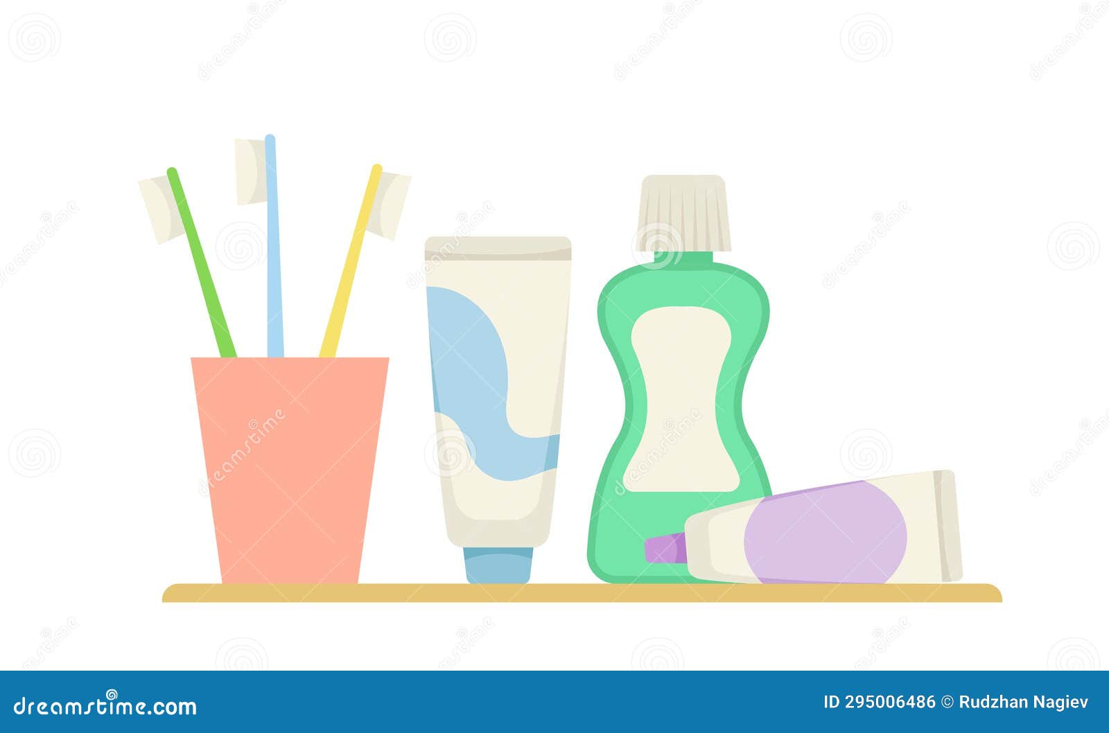 Bathroom items vector set stock vector. Illustration of accessory - 295006486
