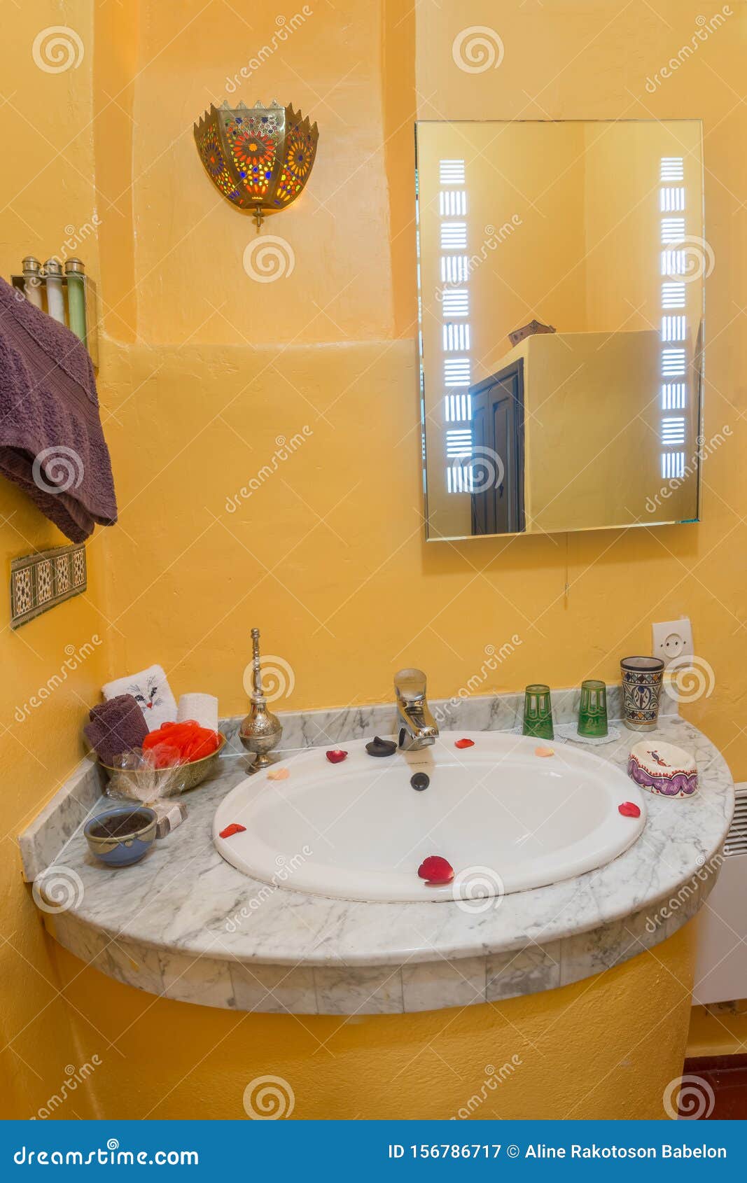 Bathroom stock image. Image of luxurious, arab, maghreb - 156786717